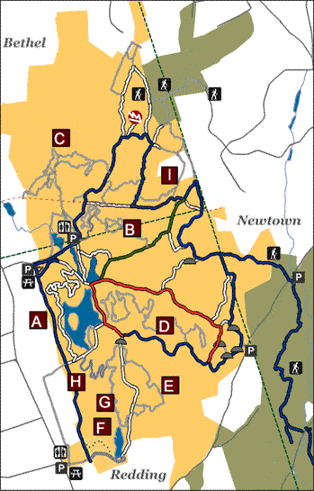 Huntington Park Trail Map, CT